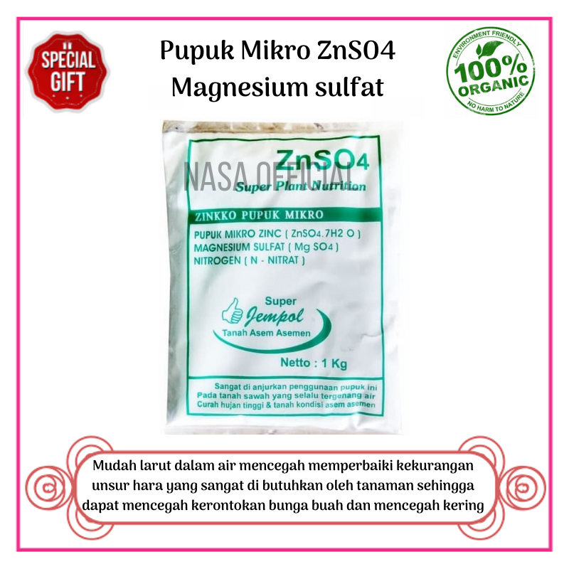 Pupuk Mikro ZnSO4 / Pupuk magnesium sulfat / pupuk mikro / PUPUK MIKRO ...