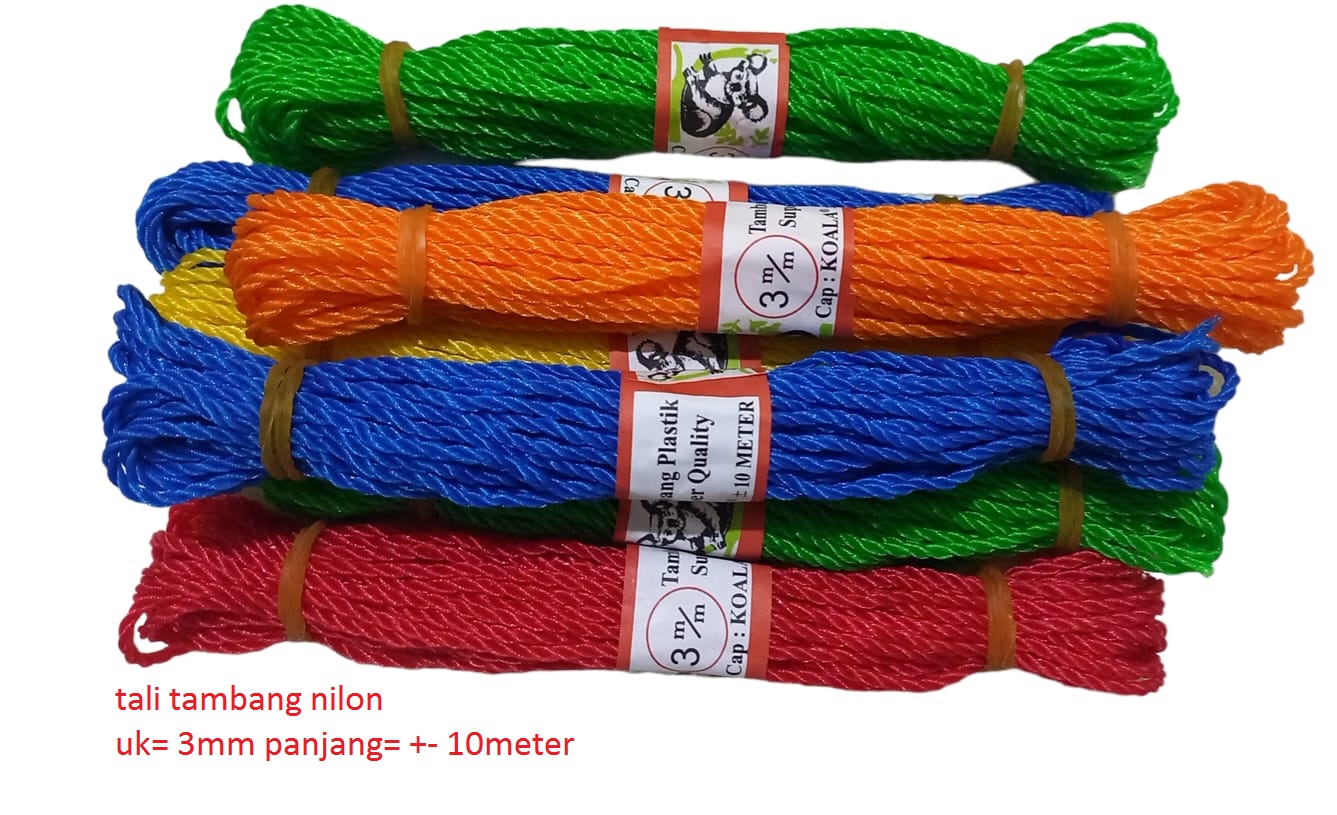 tali tambang 3mm 10m ikat jaring, jemuran | Lazada Indonesia