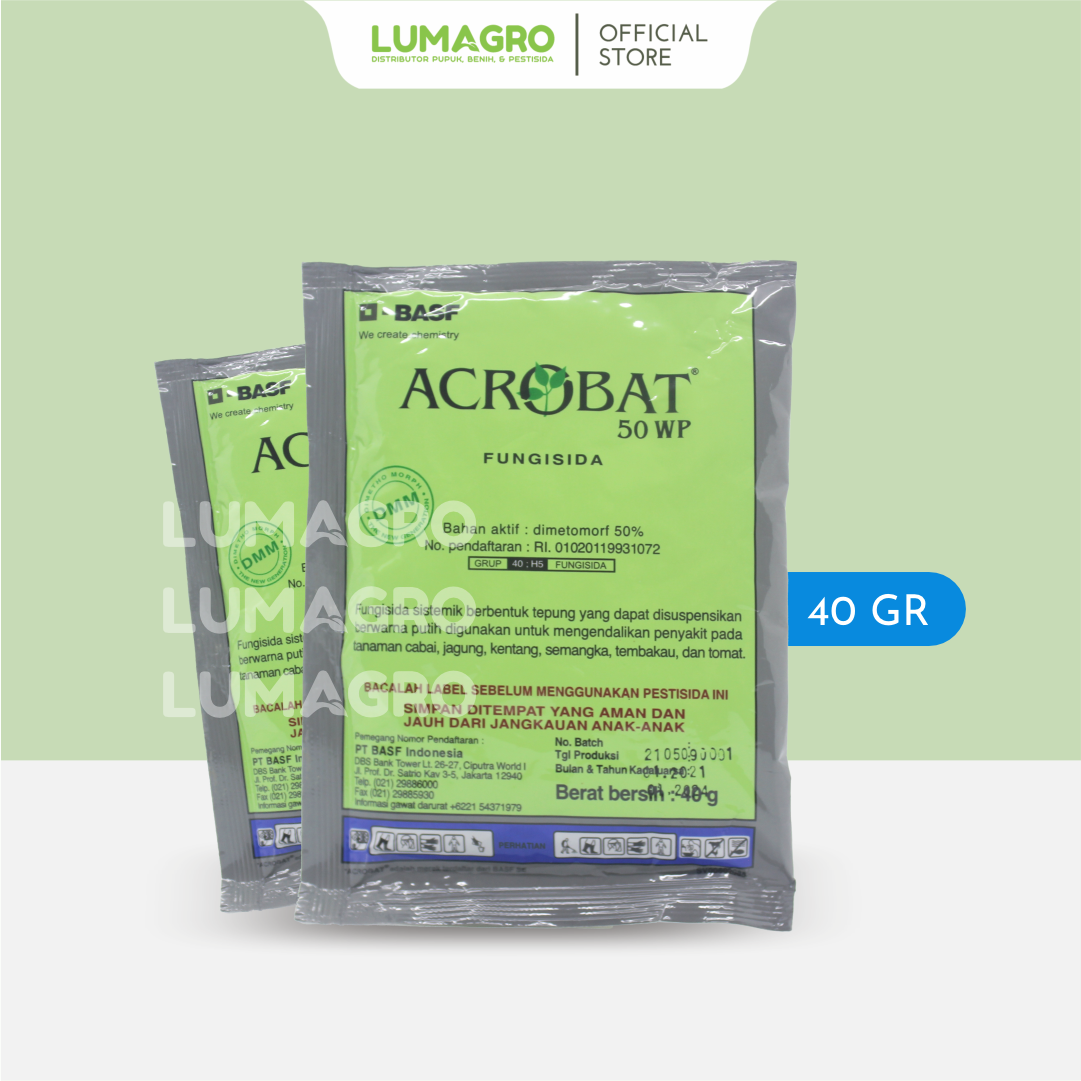 Fungisida Acrobat 50WP 10gr 40gr Dimetamorf Pengendali Penyakit Pada ...