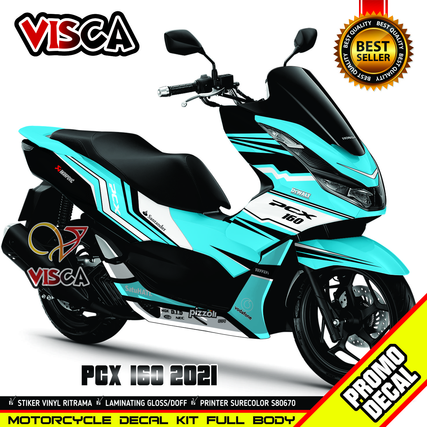 Stiker Pcx 160 Terbaru 2022 Decal Pcx 160 Full Body Stiker Pcx 160 ...