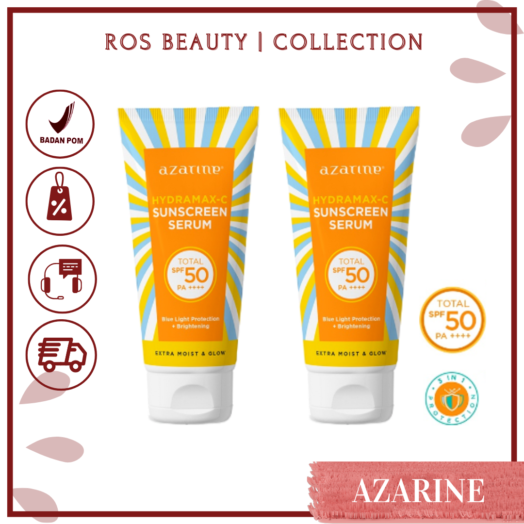 Azarine Hydramax-C Sunscreen Serum SPF50 PA++++ 40ml Moist & Glow ...