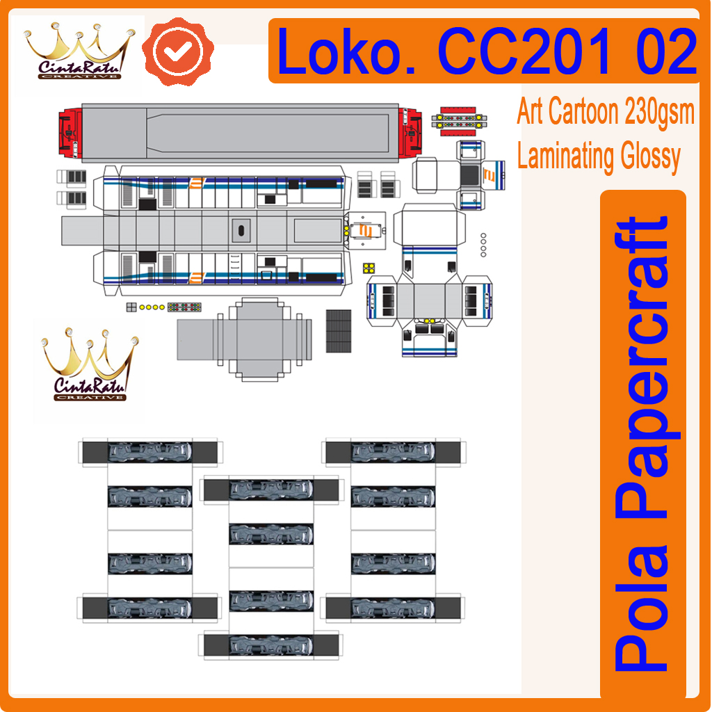Papercraft Lokomotif CC201 | Lazada Indonesia