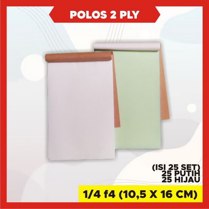 Nota Kosong Polos 2 Ply Ncr Langsung Tembus Kosongan Carbonless Bon ...