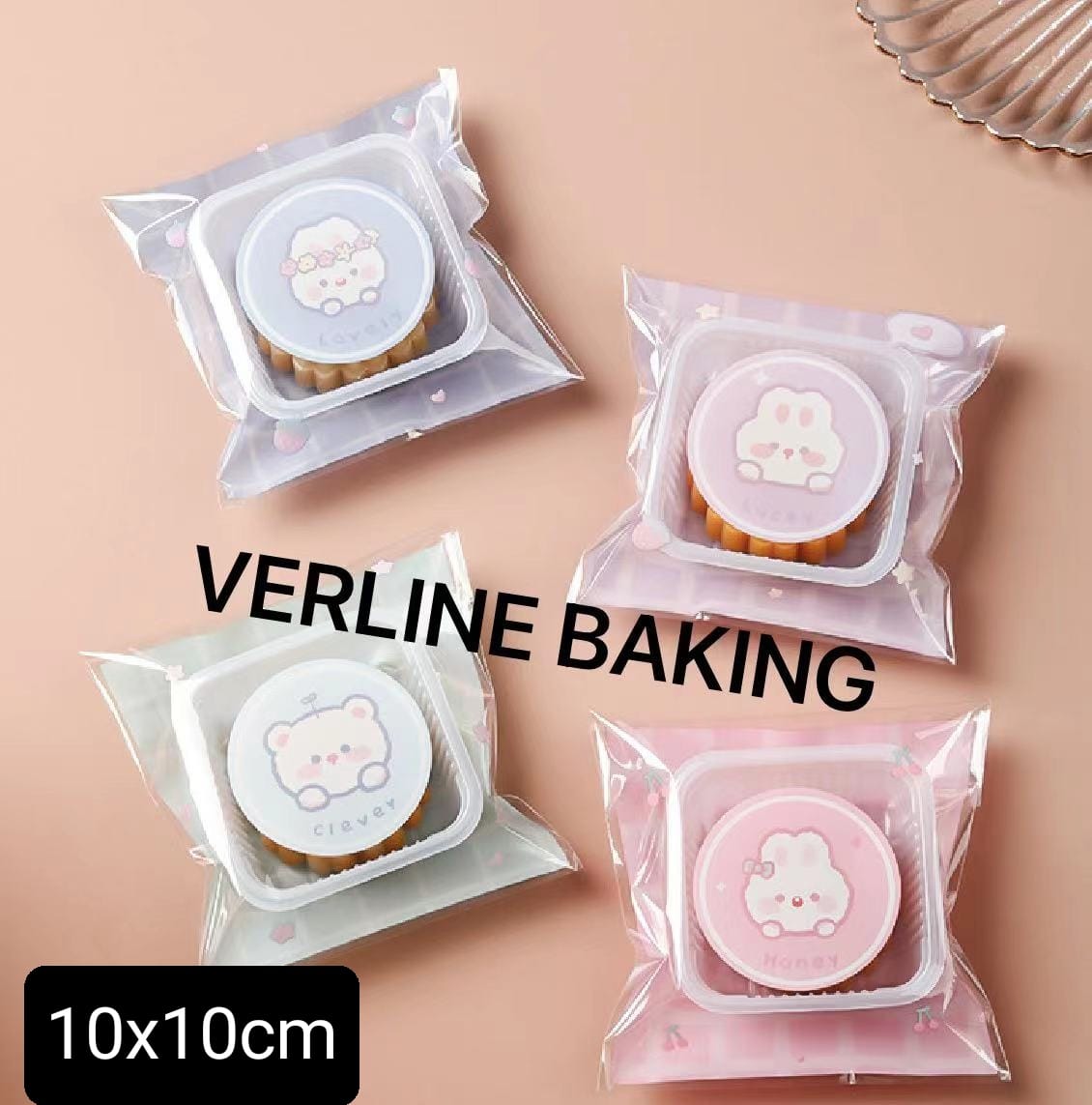 100 PCS PLASTIK KEMASAN KUE PLASTIK PIE PLASTIK PIE SUSU PLASTIK ...