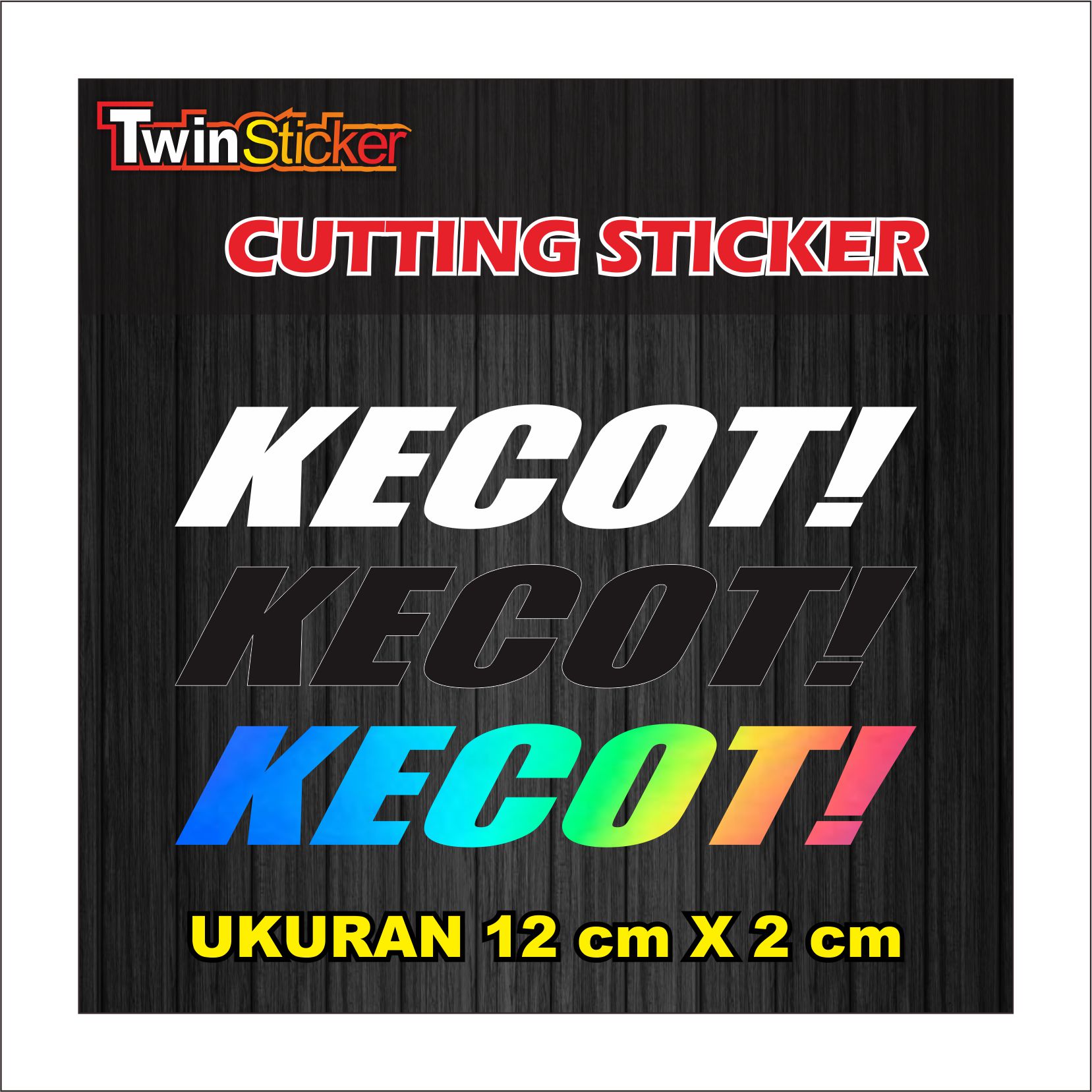 Stiker KECOT! Cutting Sticker Helm Motor Vario Beat Scoopy Vespa Supra ...