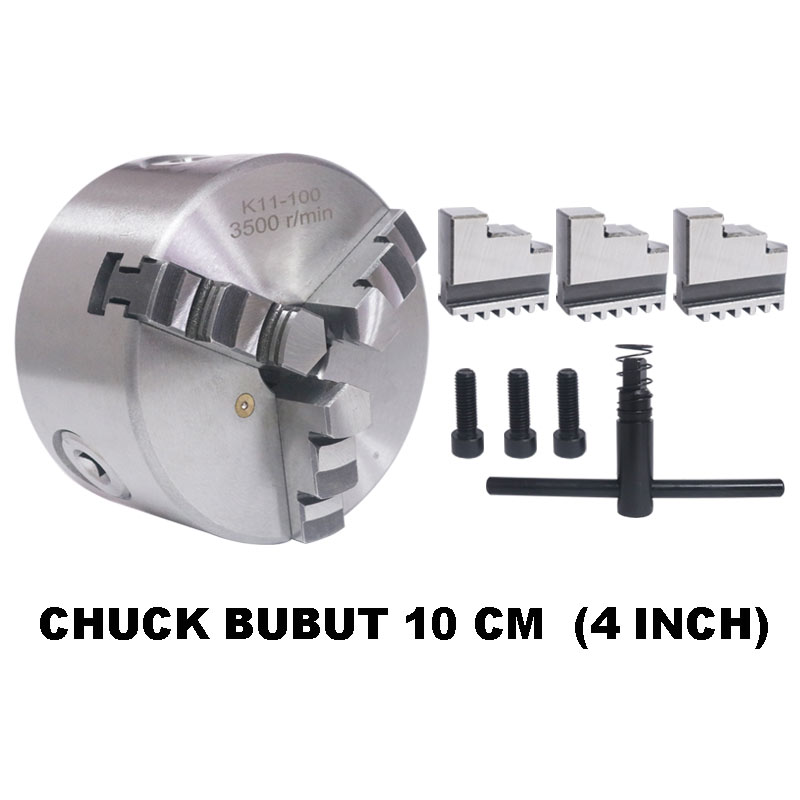 EELIC CUB-K11100 Chucks bubut penjepit bahan mesin bubut kepala bubut ...