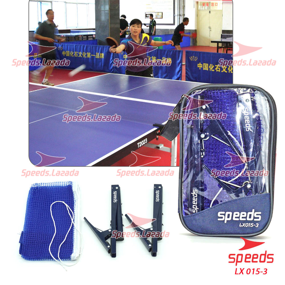 Tiang Net Jaring SPEEDS Pingpong Ping Pong Tenis Meja Tarik Model Japit 160c 015-03 | Lazada ...
