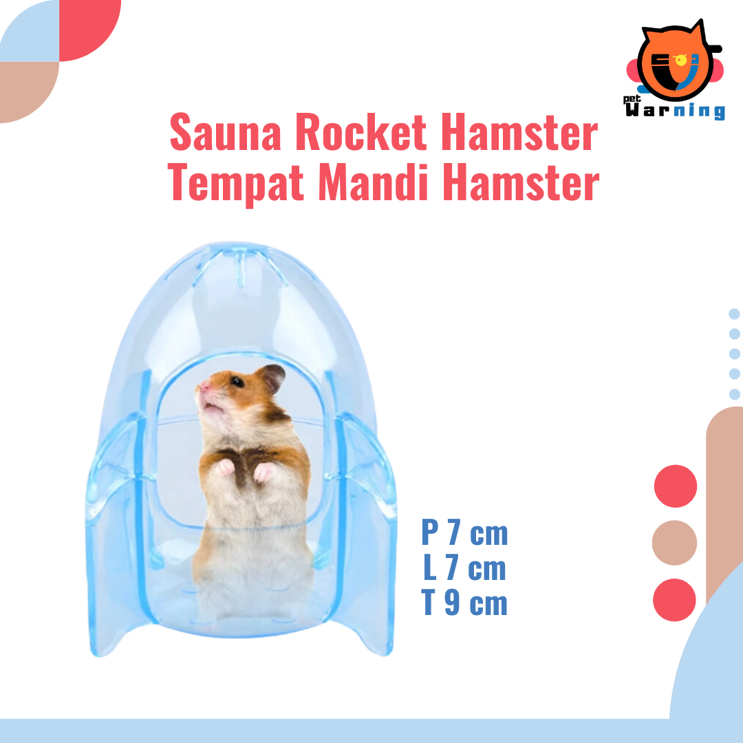 Mainan Hamster - Sauna Rocket Hamster - Tempat Mandi Hamster | Lazada ...
