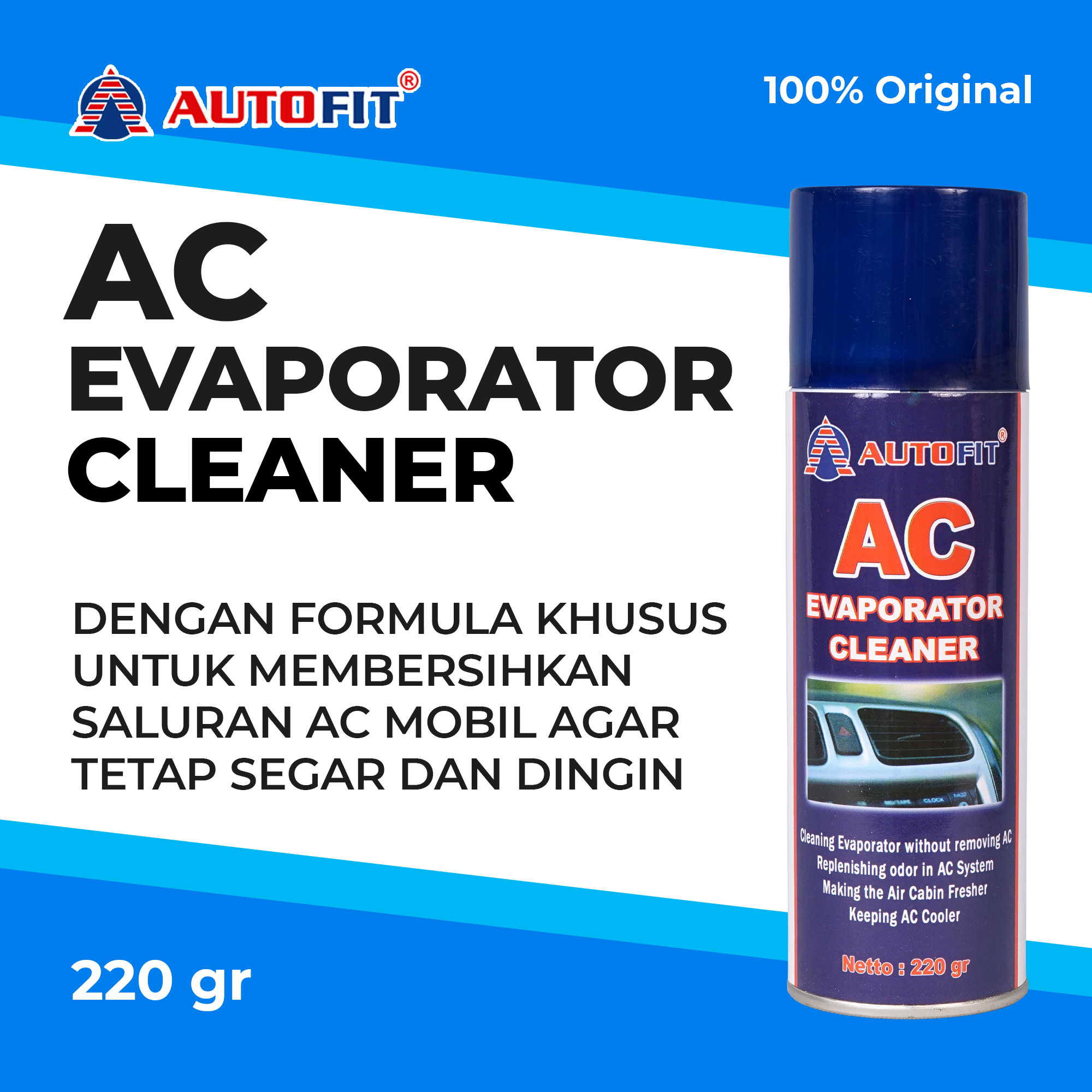 Autofit AC Evaporator Cleaner 220gr Pembersih Evaporator AC mobil dan ...