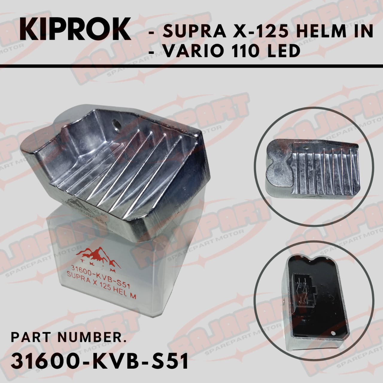 KIPROK REGULATOR SUPRA X 125 HELM IN SUPRA X 125 F.I 2014 BLADE NEW F.I ...