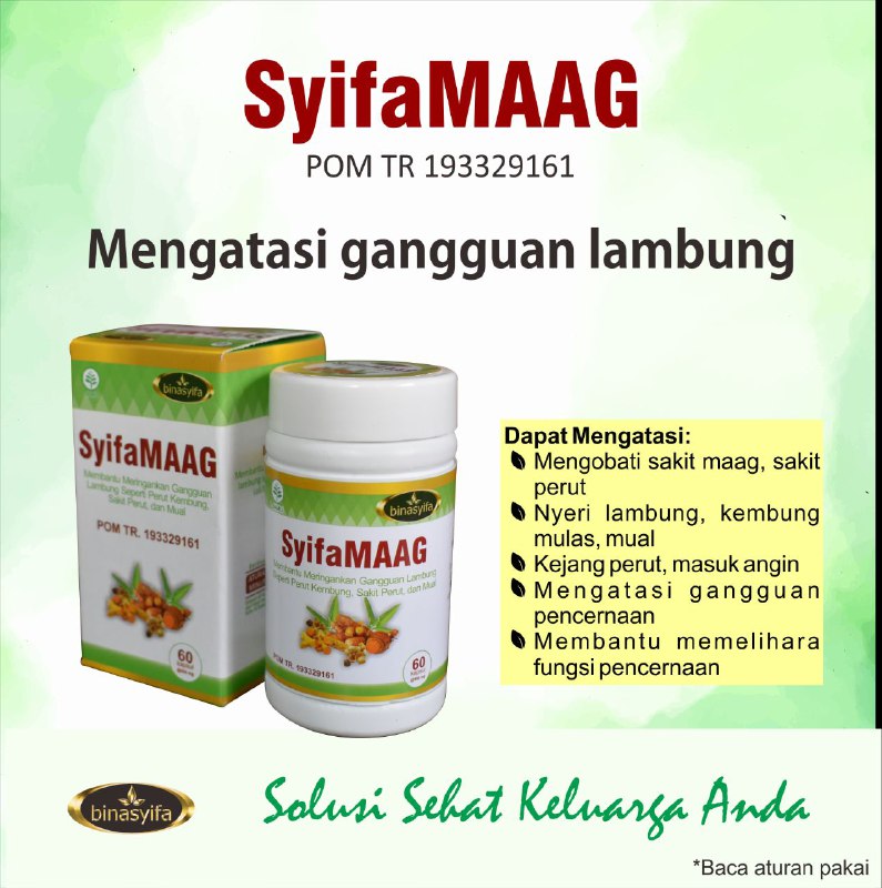 Obat Herbal Maag BPOM Sakit magh Mag Asam Lambung Mual Sakit Perut ...
