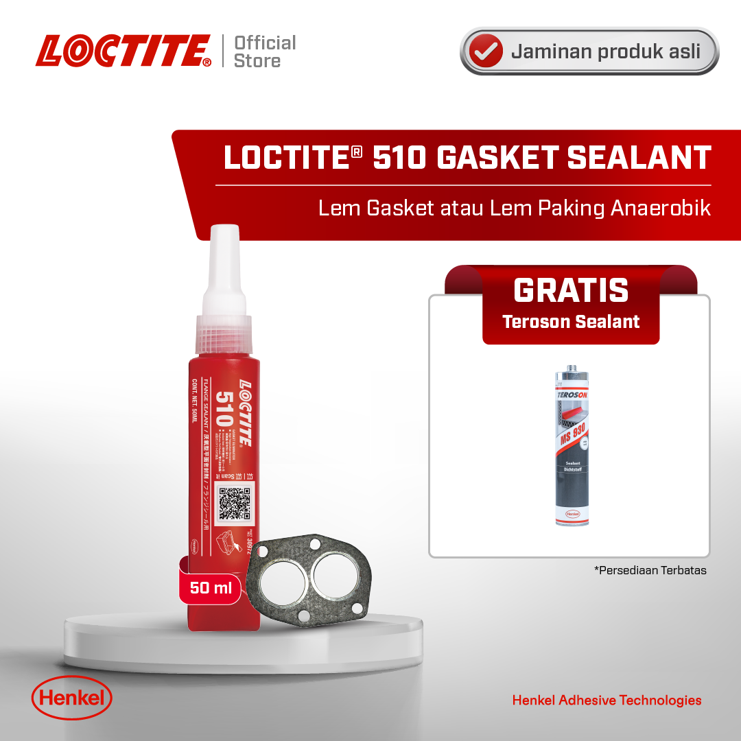 Henkel LOCTITE 510 Gasket Sealant Lem Paking/Gasket 50 ml | Lazada ...