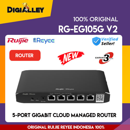 Router Ruijie Reyee RG-EG105G V2 Reyee Cloud Managed Router | Lazada Indonesia