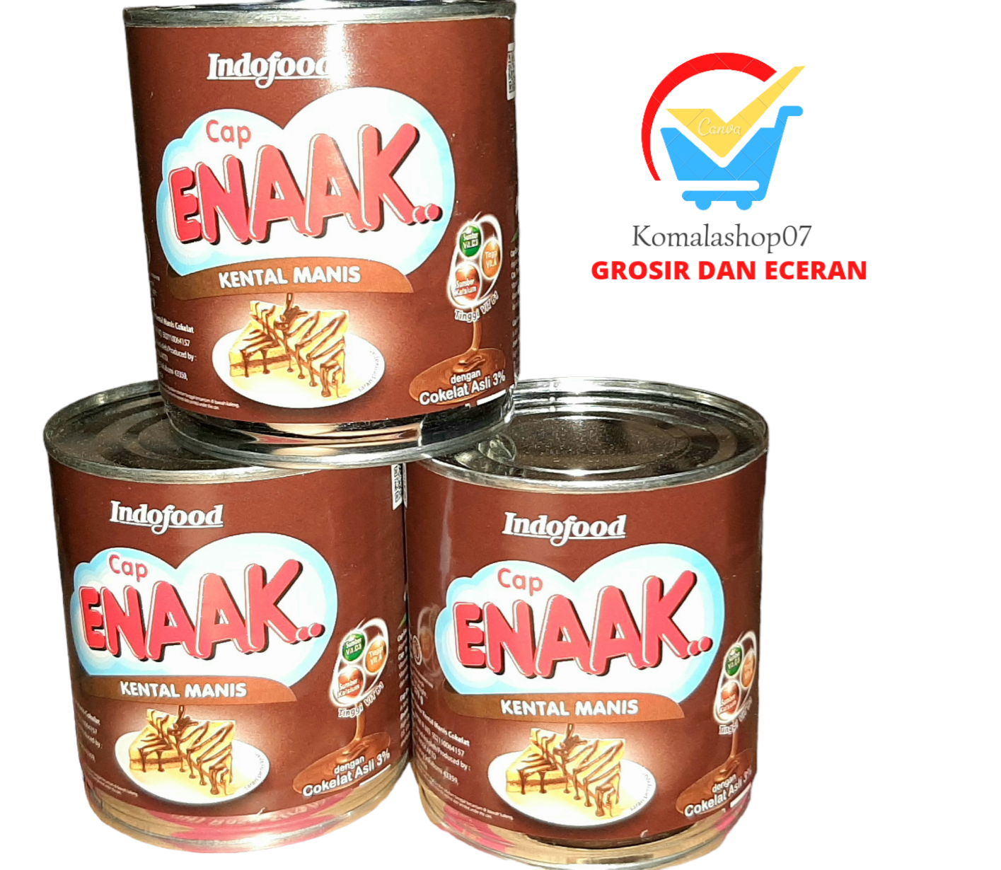 SUSU KRIMER CAP ENAK KALENG RASA COKLAT 370G | Lazada Indonesia