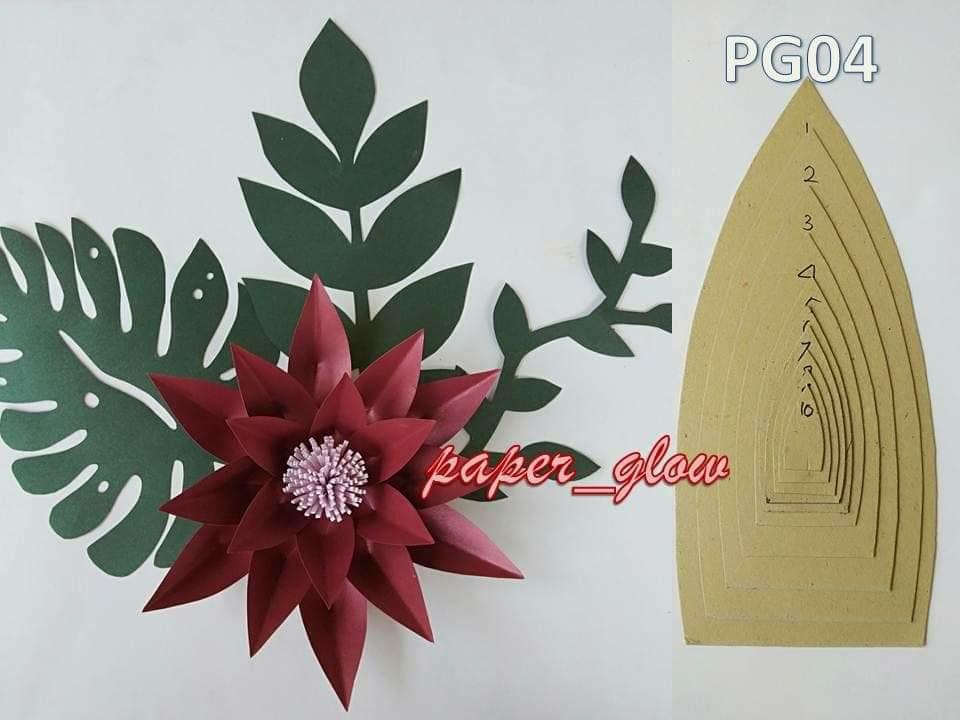 POLA/ CETAKAN/ TEMPLATE PAPER FLOWER BUNGA KERTAS | Lazada Indonesia