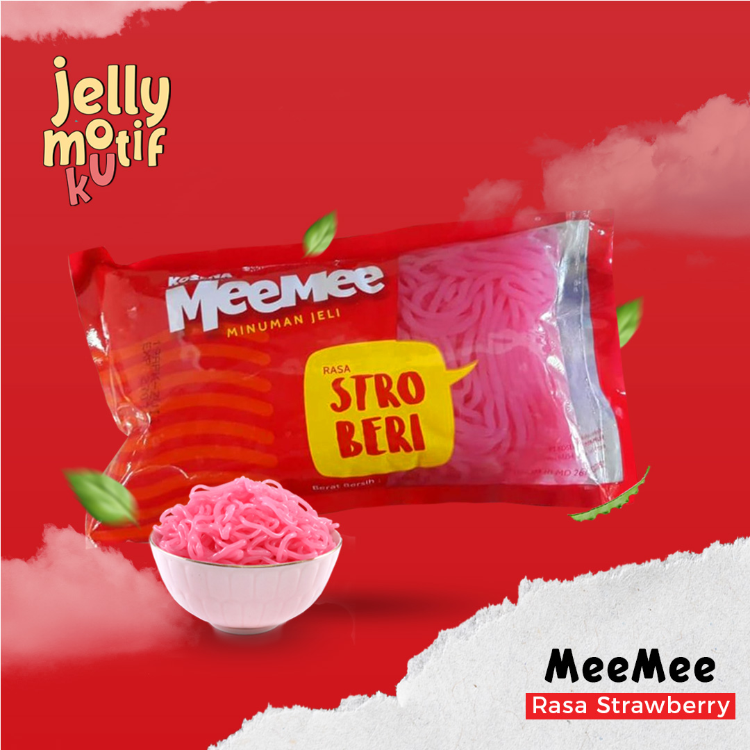 Topping Minuman Jelly Motif Mie Kosena MeeMee Stroberi 500gr | Lazada ...