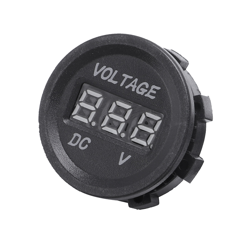 12V-24V Waterproof Car Motorcycle LED Digital Display Voltmeter Voltage ...