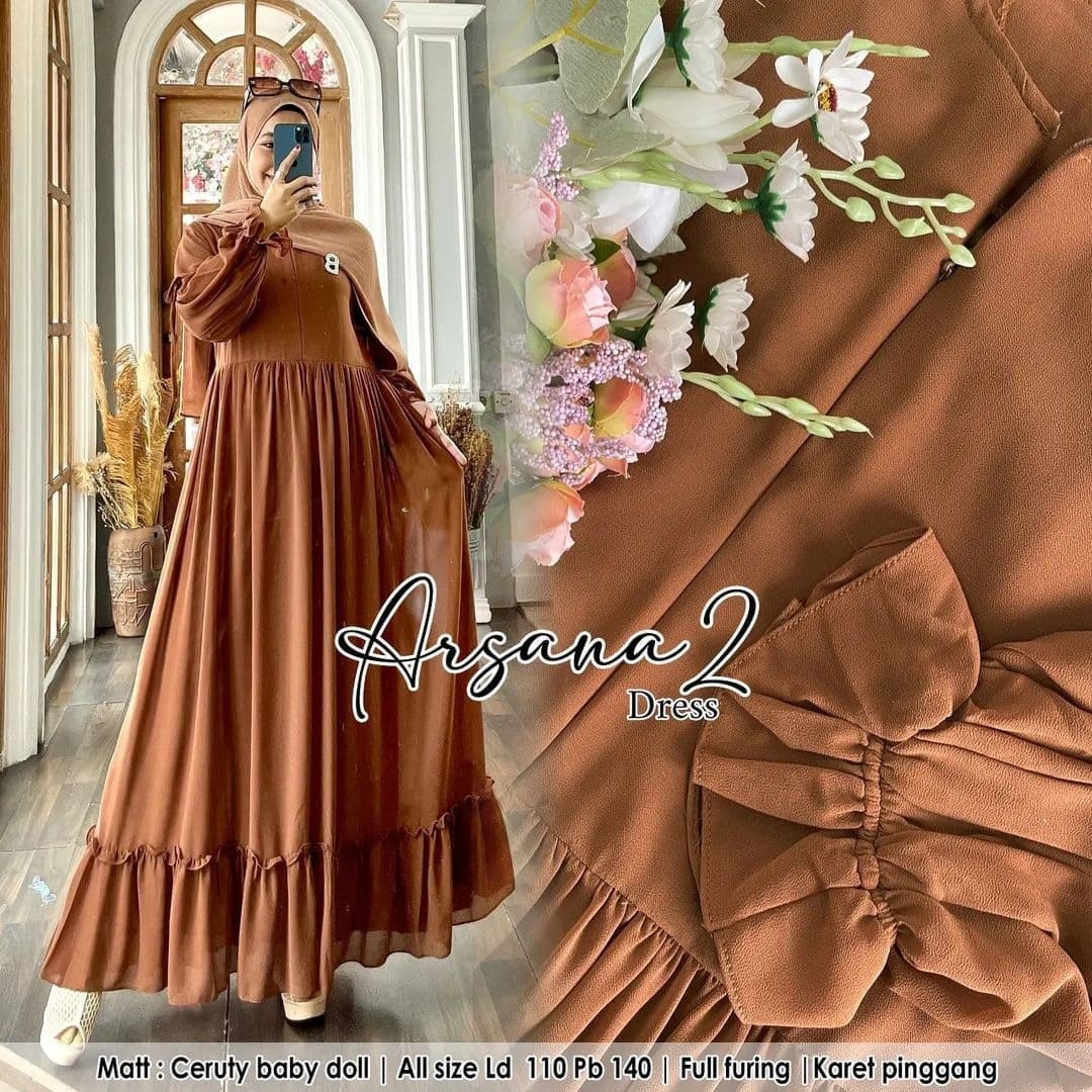 Company ACC Arsana Dress BL Ceruty Babydoll Full Croton LD 110 Cm PB ...