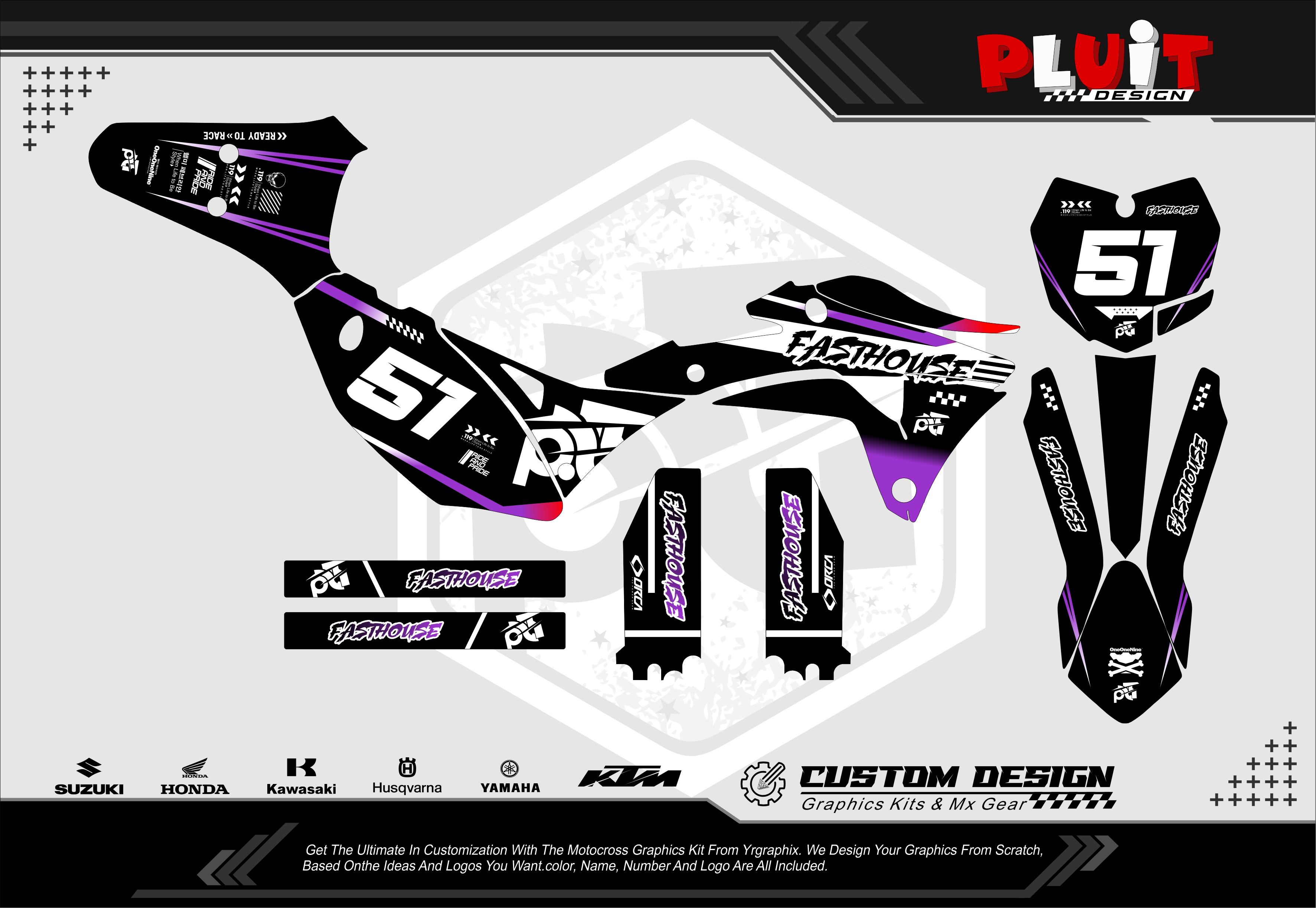 Decal Klx Gordon Full Body Stiker Klx Gordon Full Body Dekal Klx Gordon ...