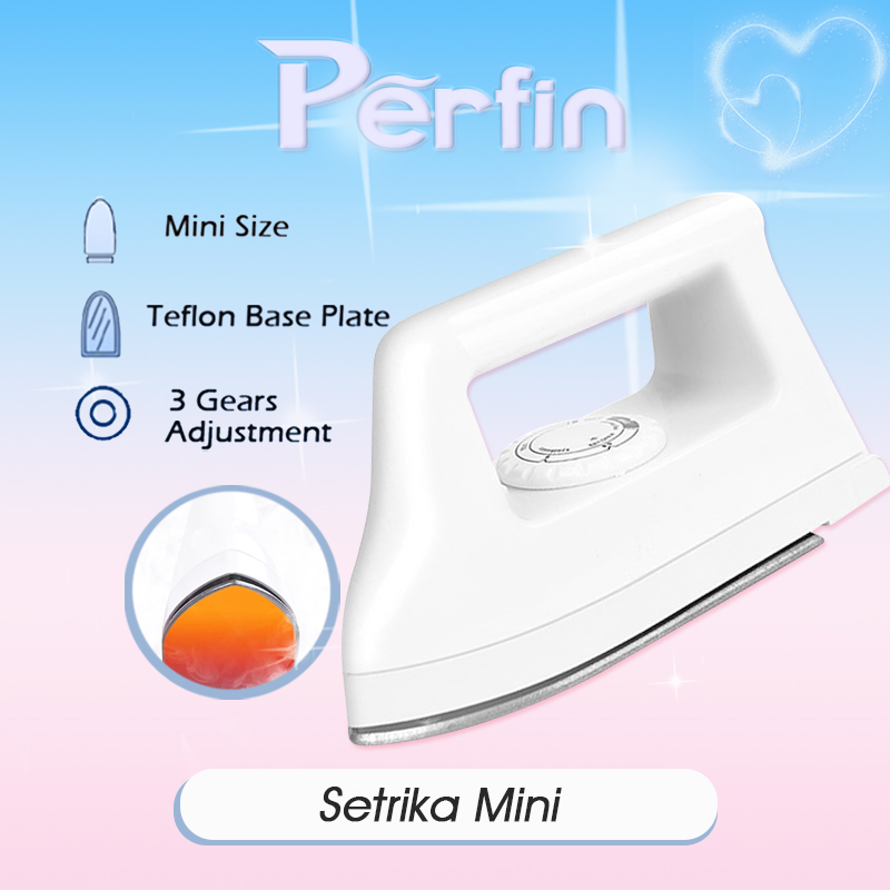 Perfin PFJT01 setrika mini kecil listrik mini dry iron setrika listrik ...