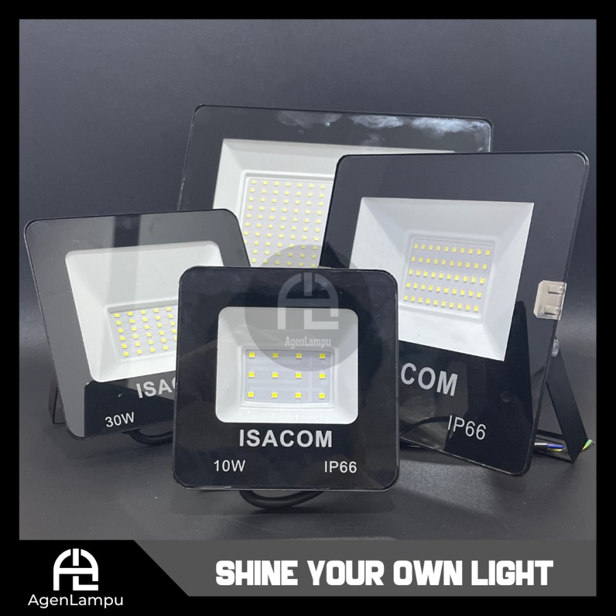 LAMPU SOROT LED 10W / 20W / 30W / 50W / 100W / 200W IP66 WATERPROOF ...