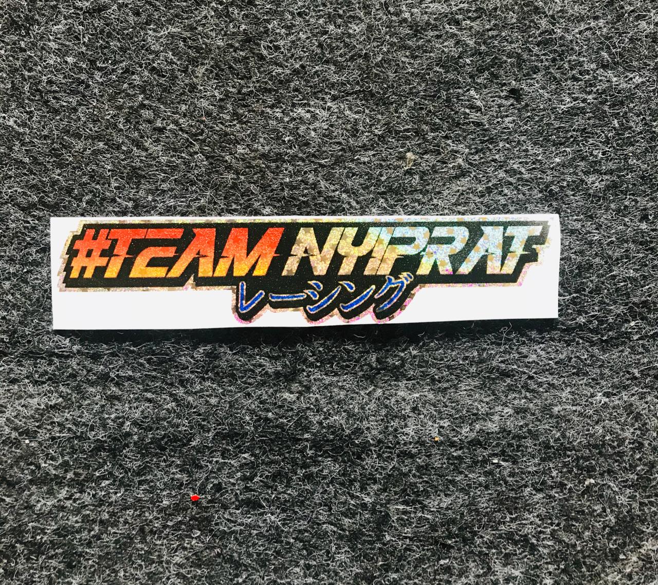 STIKER GAMBAR HOLOGRAM TEAM NYIPRAT UKURAN 3.5X15CM | MURAH MERIAH ...