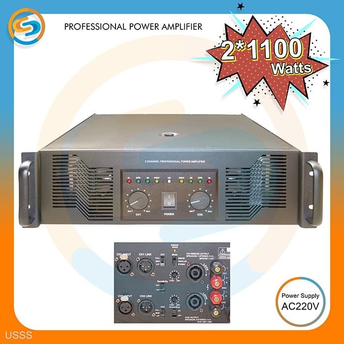 PROFESSIONAL POWER AMPLIFIER USSS | Lazada Indonesia