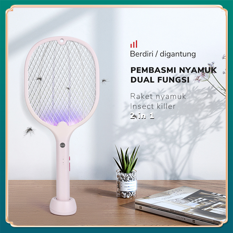 Recharge Raket Nyamuk 2in1 Multifungsi Nyamuk Pembasmi Nyamuk Murah ...