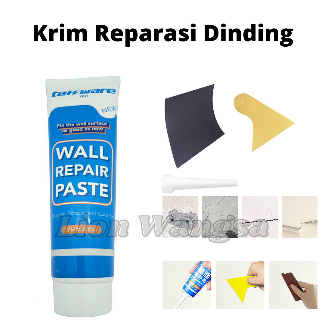 krim Reparasi Dinding retak atau bocor waterproof dempul dinding ...