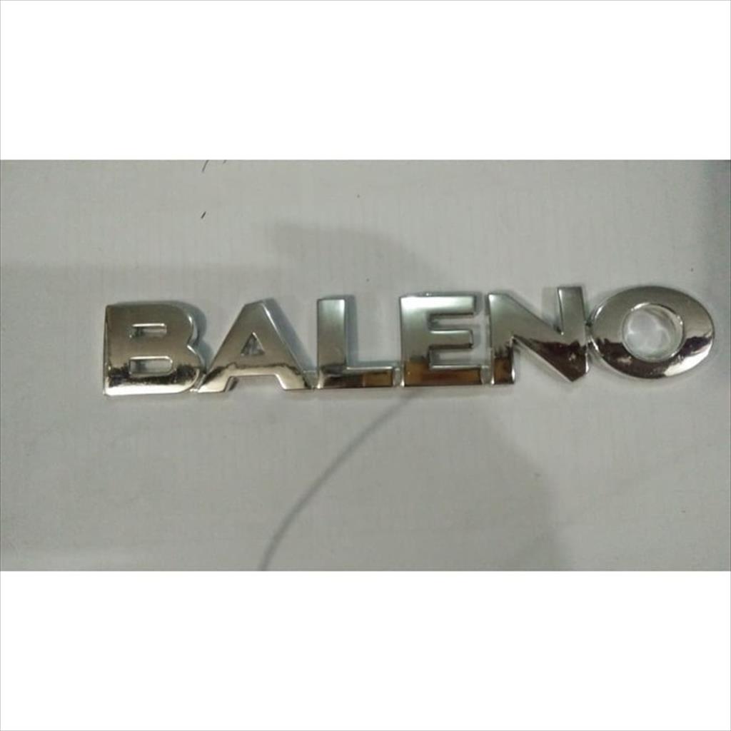 Emblem Logo Sticker Tempelan Tulisan Baleno Chrome Panjang 16.7 cm ...