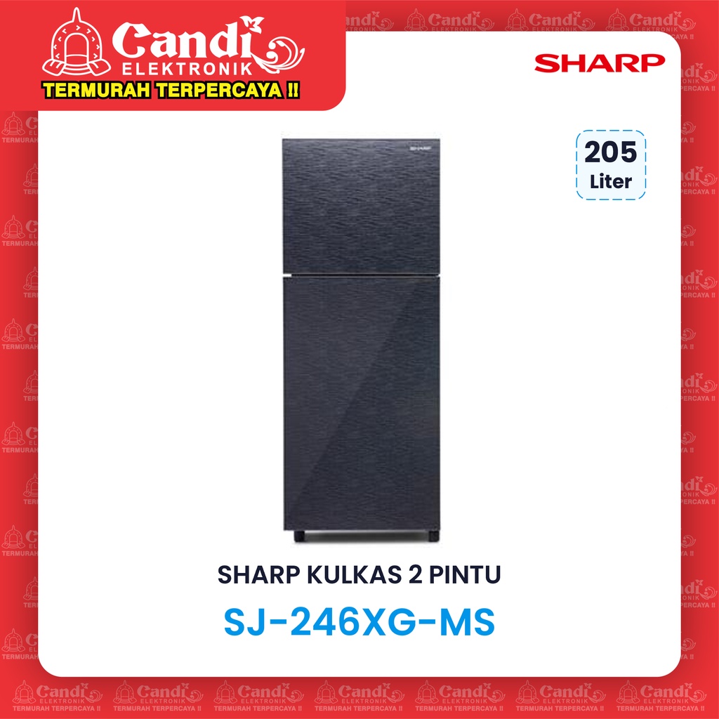 SHARP KULKAS 2 PINTU SJ-246XG-MS 205 LITER SJ-246XG | Lazada Indonesia
