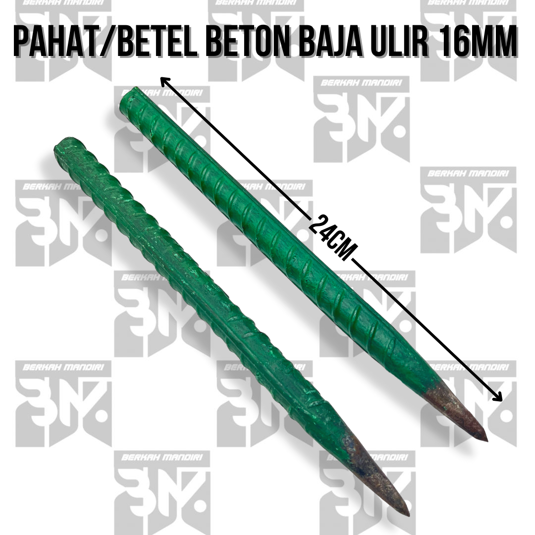 Pahat|Betel Beton|Alat Bobok Tembok Lancip Besi Ulir Iras Baja 16mm ...