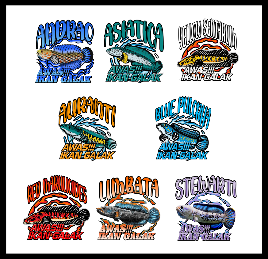 STIKER AKUARIUM IKAN CHANNA 9CM | Lazada Indonesia