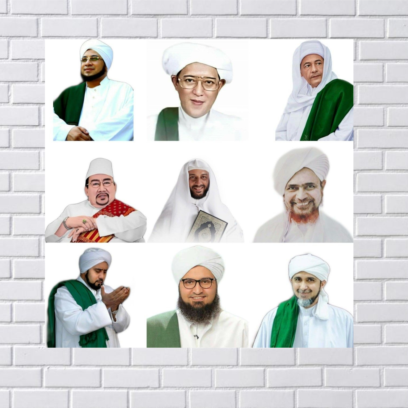 POSTER PARA HABAIB/POSTER ULAMA/POSTER ISLAM/FOTO HABAIB/HIASAN DINDING ...