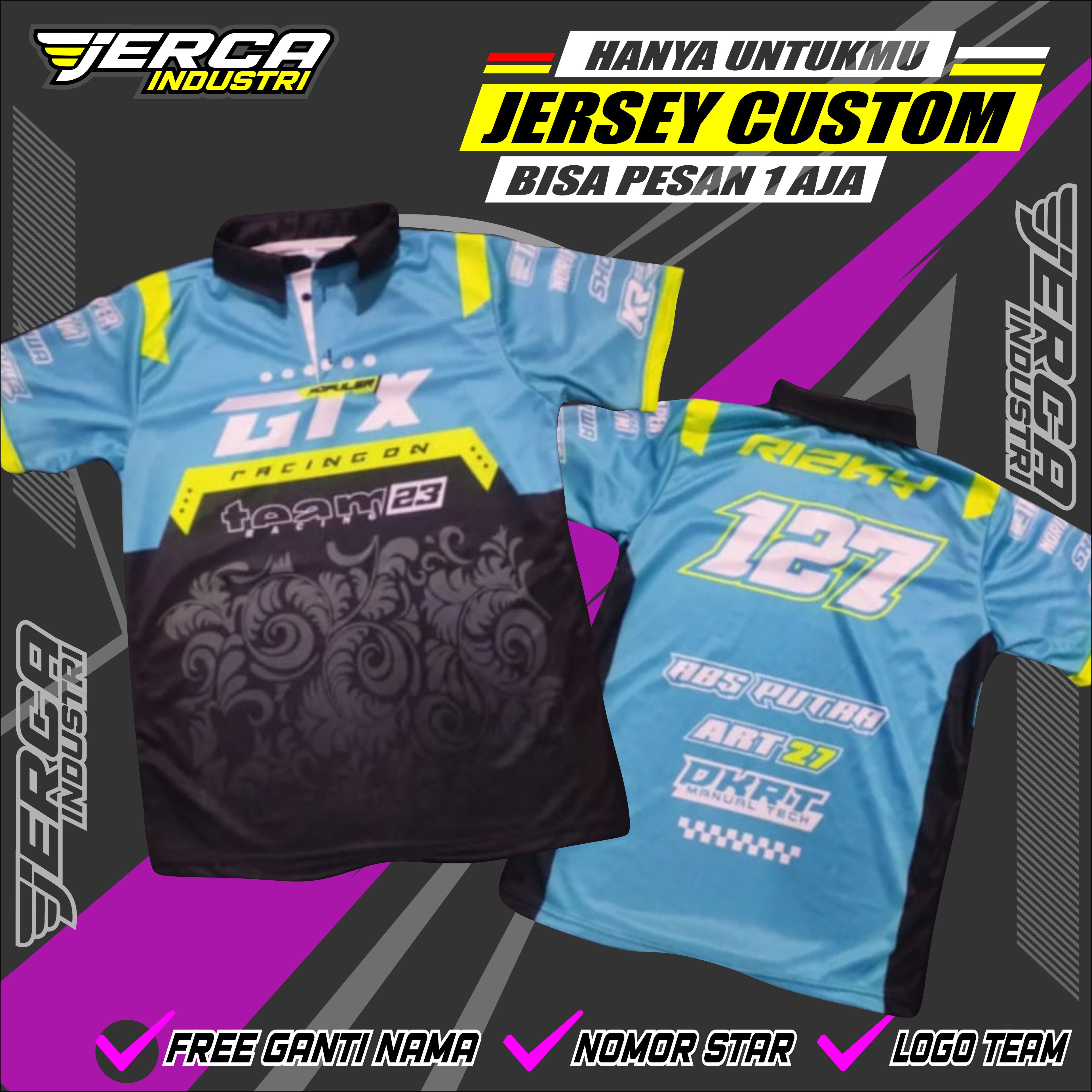 Jersey Team Racing Balap Full Printing, Kaos Jersey Team Balap / SATUAN ...