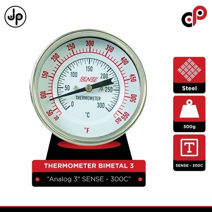 Thermometer Payung | Thermometer Bimetal Analog 3" SENSE - 100 | Lazada ...