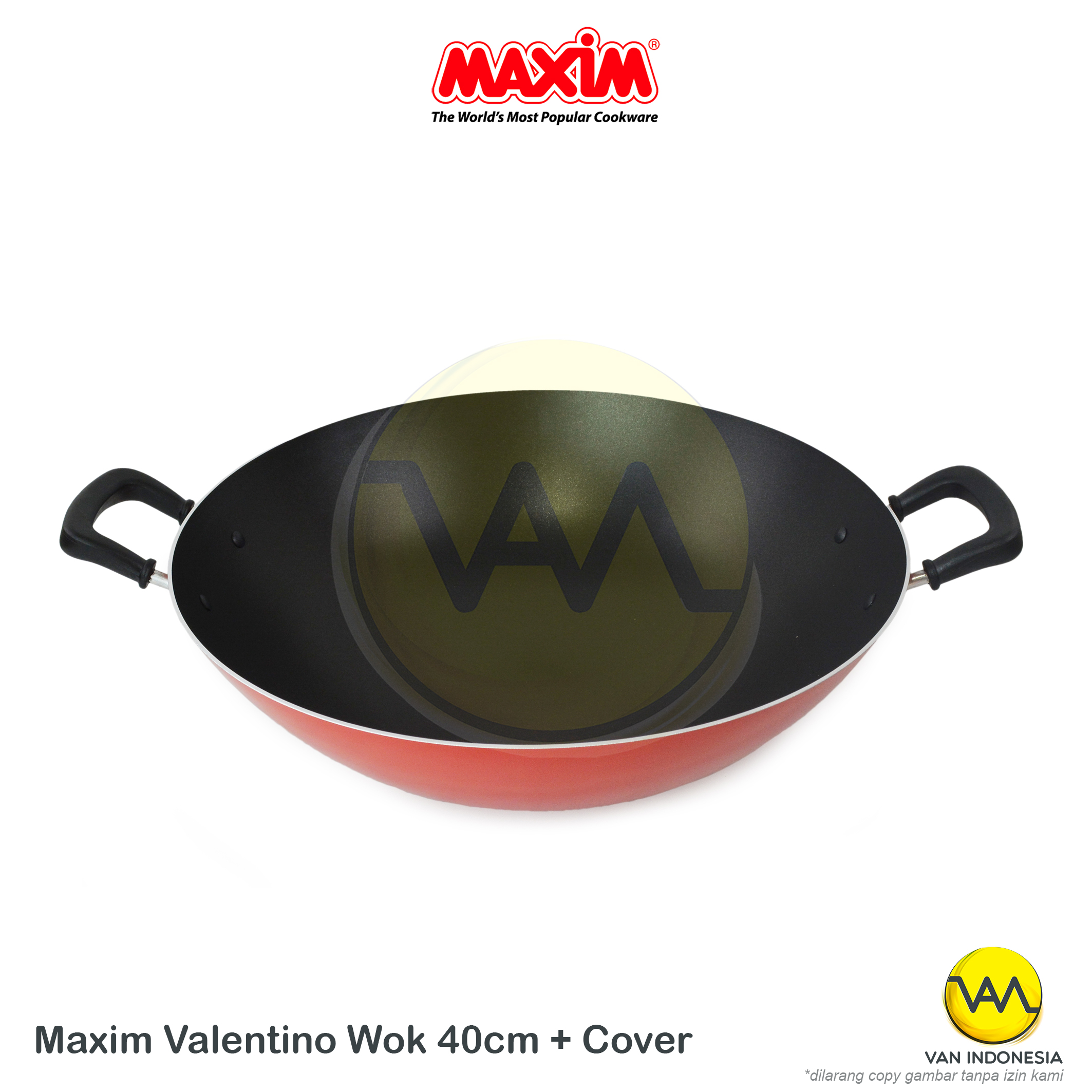 Maxim Chef Wok & Set 40 cm (Penggorengan Besar) | Lazada Indonesia