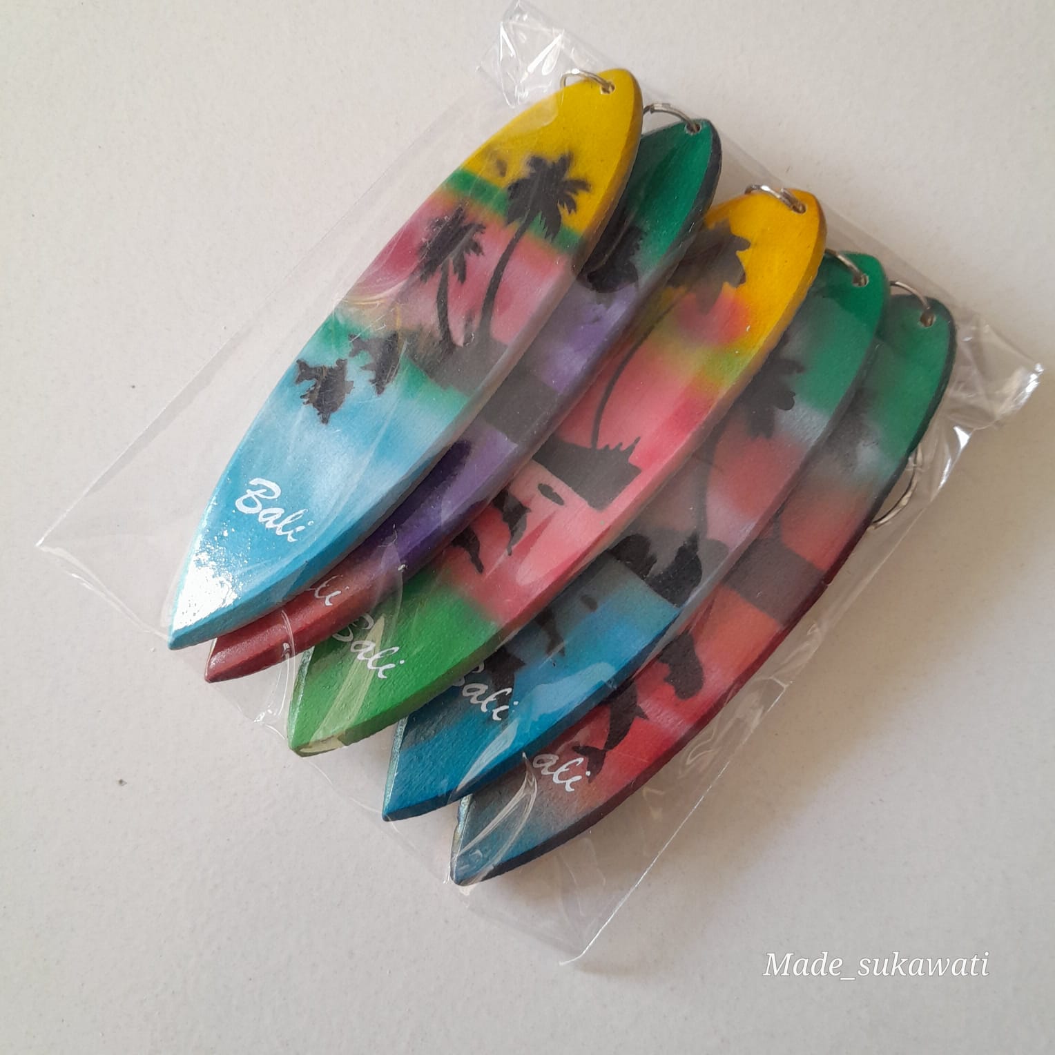 Gantungan kunci lukis airbrush khas bali Keychain | Lazada Indonesia