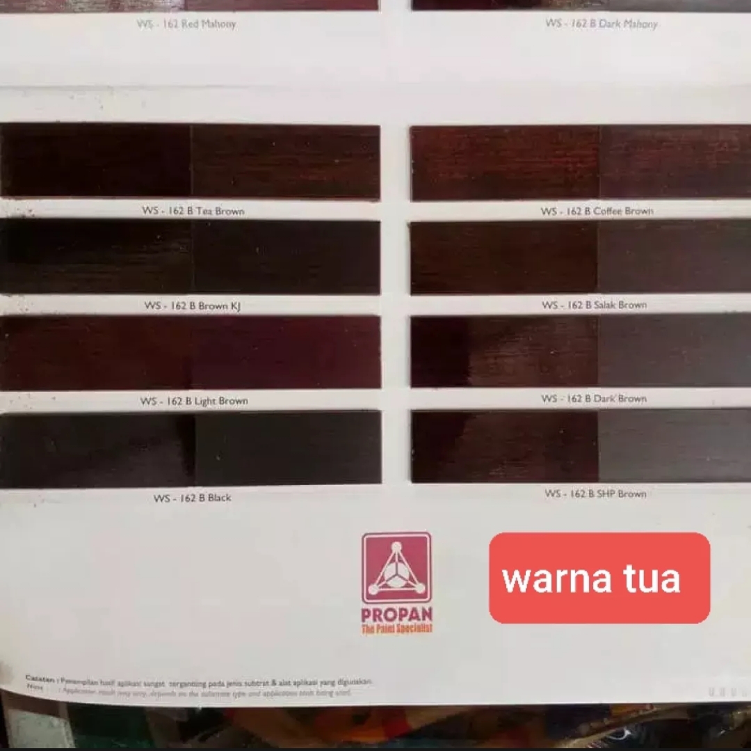 CAT IMPRA WOOD STAIN WS - 162B WARNA TUA 1 KG | Lazada Indonesia