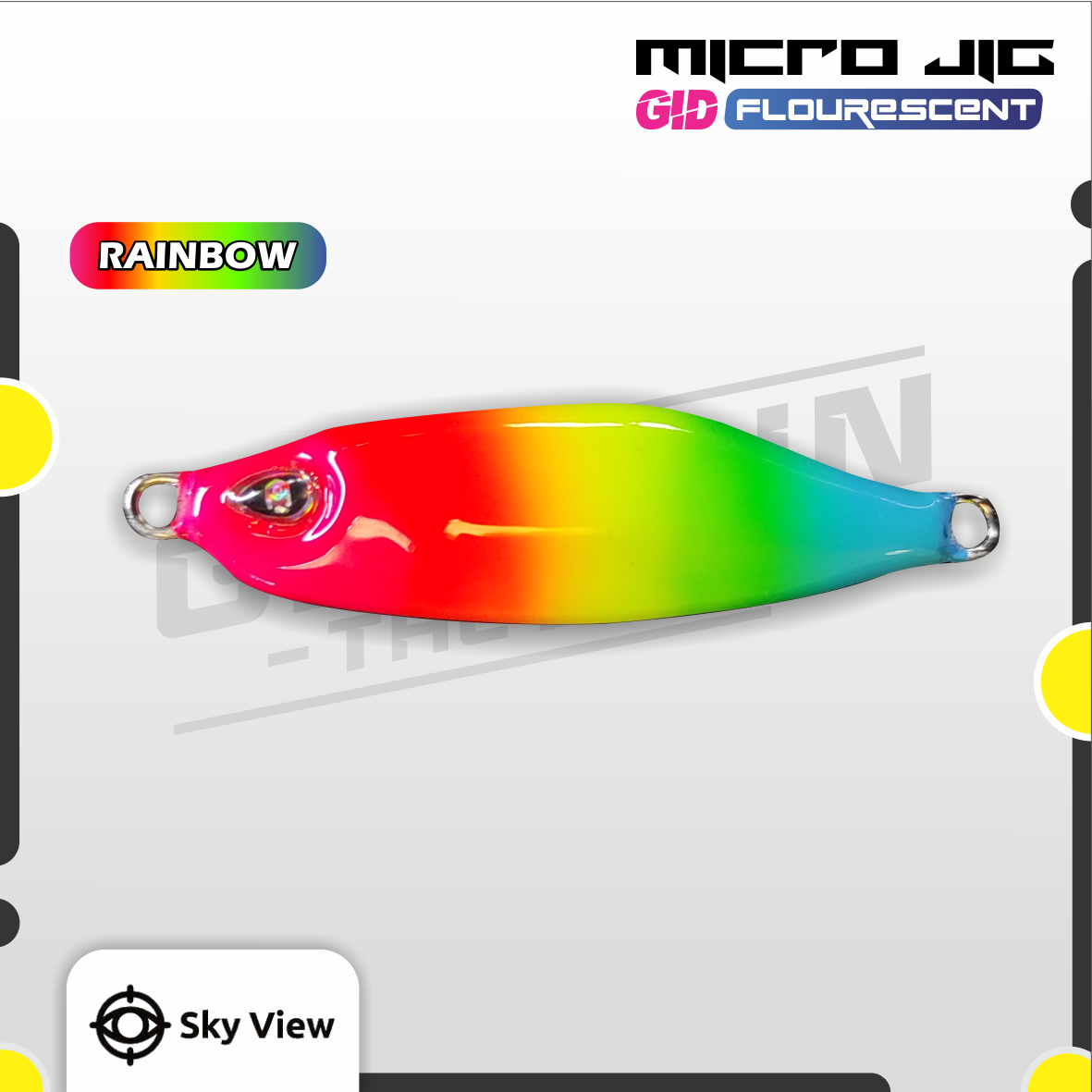 Metal Jig 20 Gram FULL GID Neon Casting Lure Malam Jigging Micro Jig ...