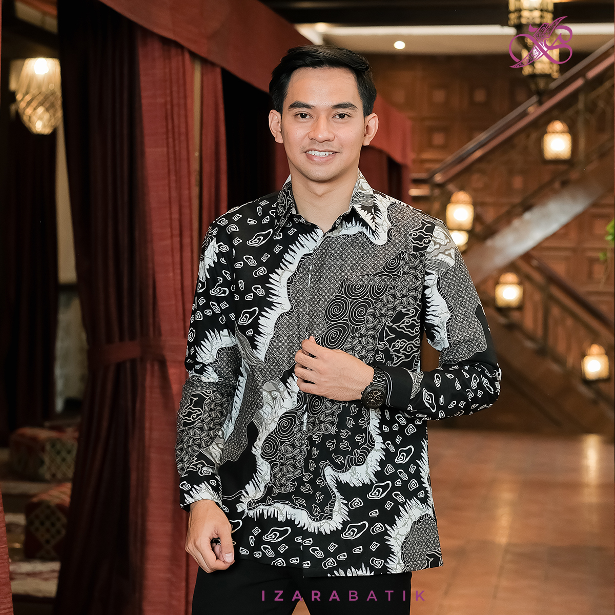 Cynthia Hitam - Gaun Kebaya Batik Modern [Izarabatik] | Lazada Indonesia