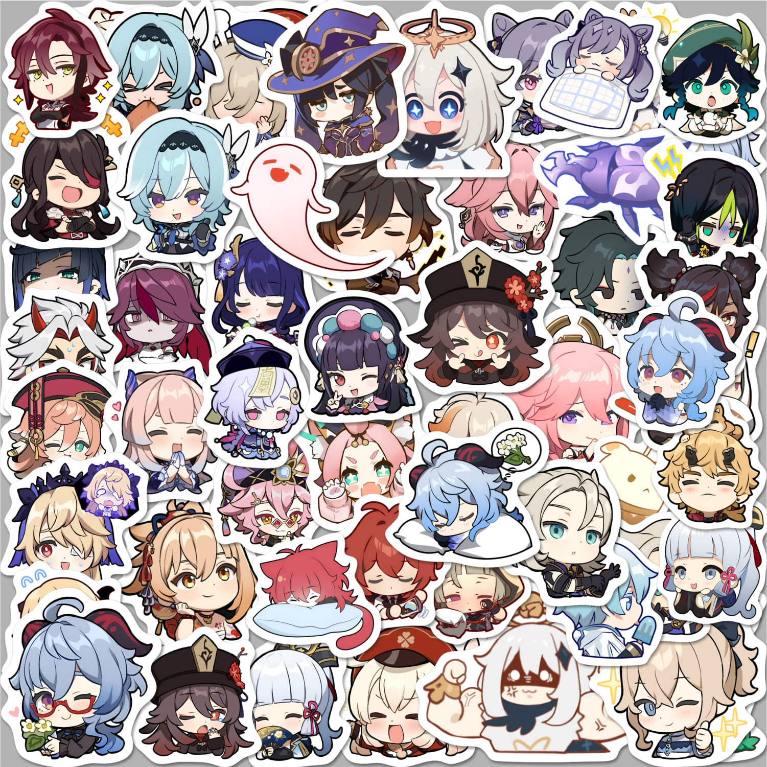 70pcs Stiker Genshin Impact | Sticker Genshin Impact | Stiker Anime ...