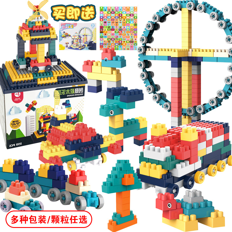 Mainan Balok Susun Duplo Papan Blok Brick Block untuk Kreatif Anak ...