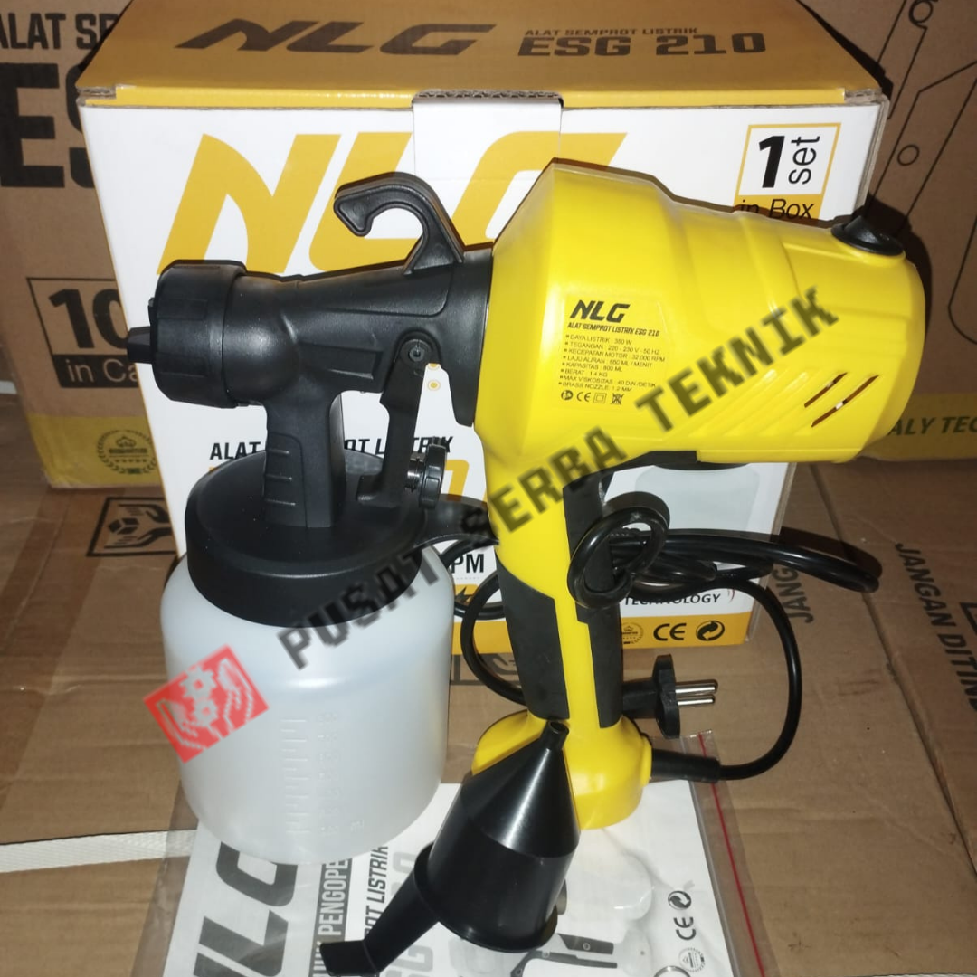 Power Spray Gun Electric NLG ESG 210 Semprotan Cat Elektrik Tembaga ...