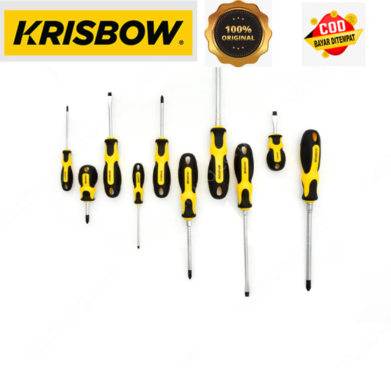 Krisbow Set Obeng (10 Pcs) | Lazada Indonesia