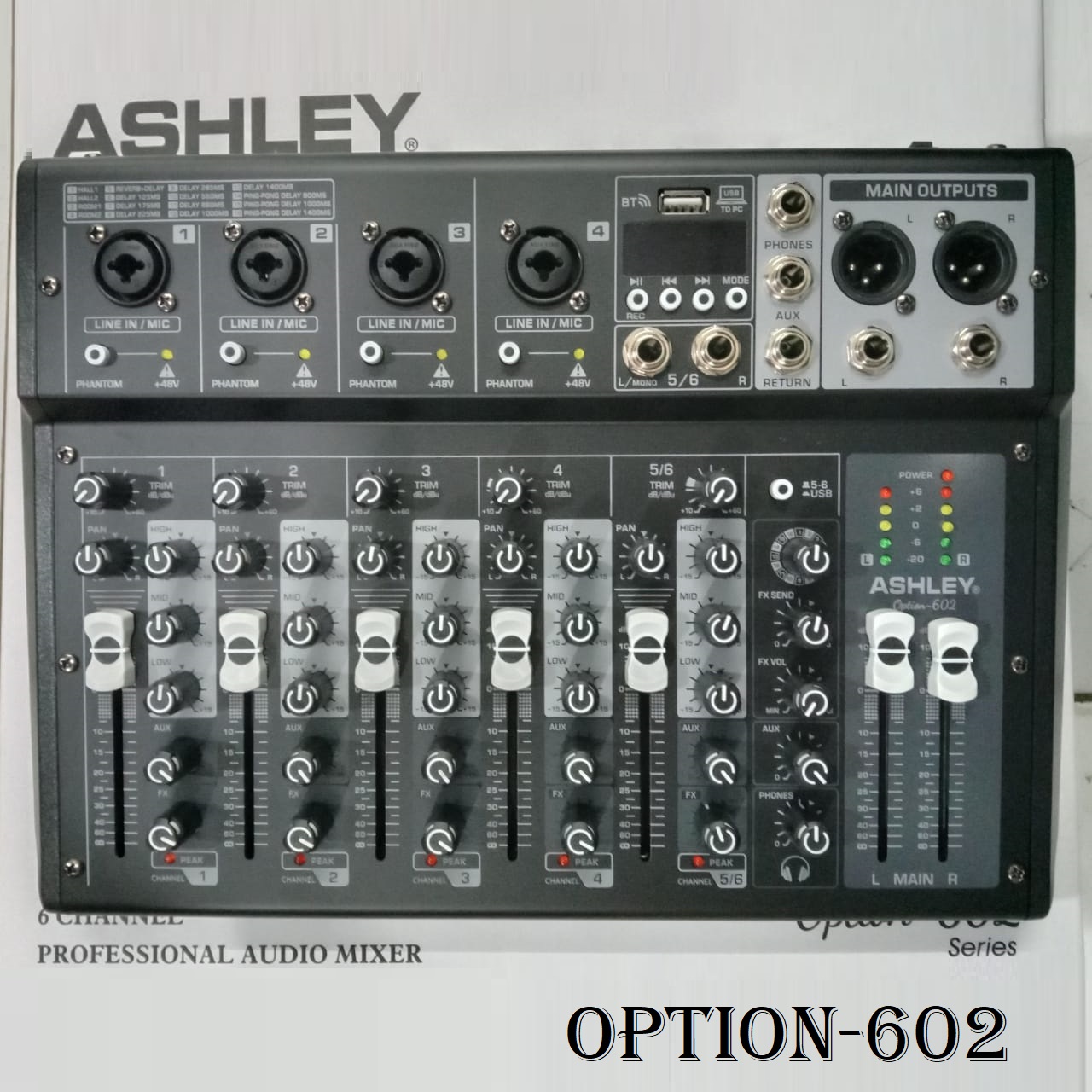 Mixer Ashley Option 602 Original 6 Channel Bluetooth - PC Soundcard ...