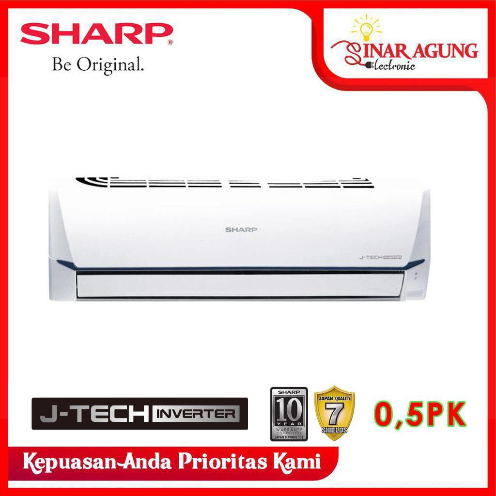 SHARP AC J-TECH INVERTER 0.5 PK AH-X 6VEY - GARANSI RESMI | Lazada ...