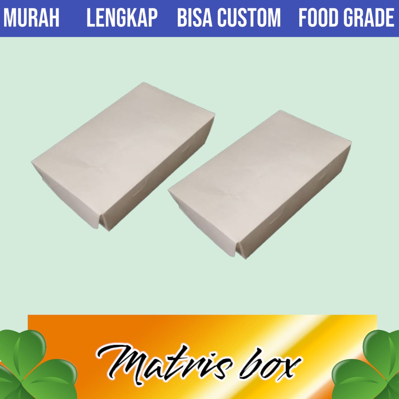 [ISI 35 pcs] Paper Lunch Box ukuran L, Dus Box Ayam Geprek, Dus Nasi ...