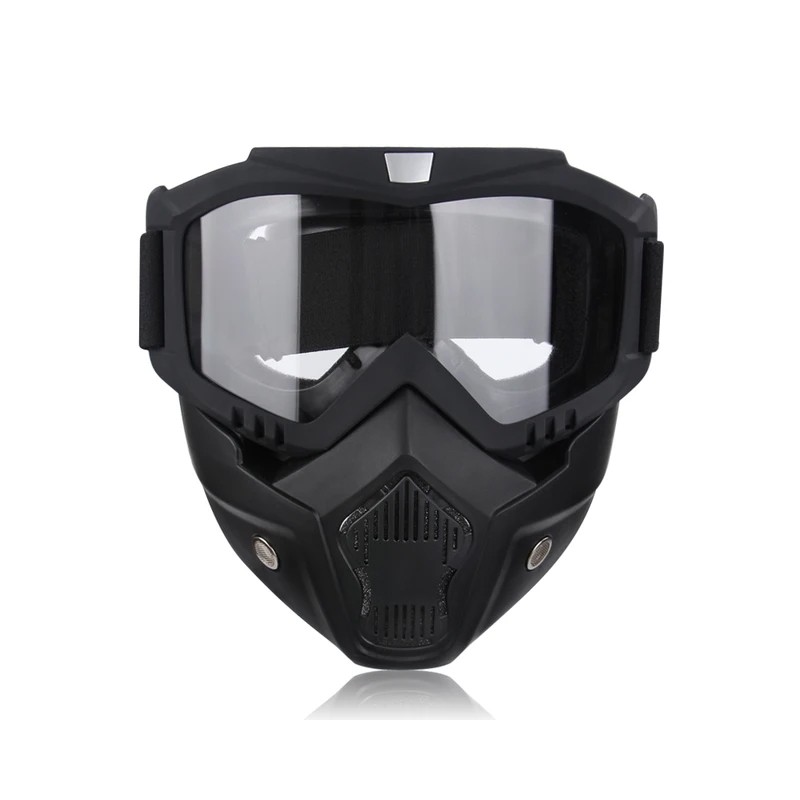 Google Mask Helm Set Masker Kacamata Motor Trail Cross Retro Style Bogo ...