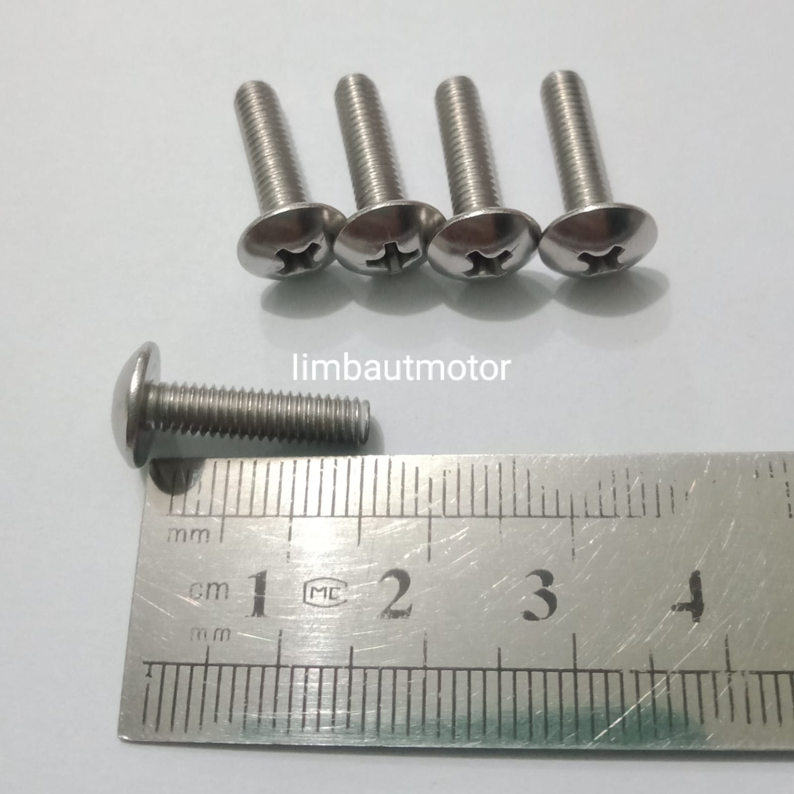 Lim Baut Motor JT stainless baut 7 / 4mm x 15mm ( 1 biji ) | Lazada ...